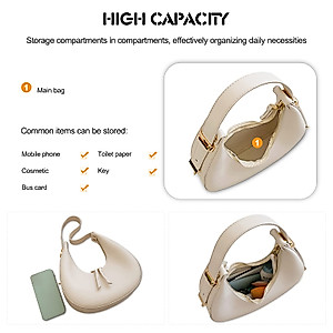 Ergocar 2022 New Women's Tote Handbags, Crescent Bags for Women Fashion Women Underarm Bag Top-Handle Bag, Green