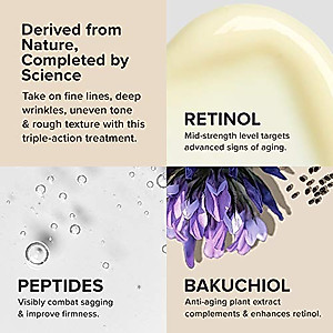 Paula's Choice CLINICAL 0.3% Retinol + 2% Bakuchiol Treatment, Anti-Aging Serum for Deep Wrinkles & Fine Lines, Fragrance-Free & Paraben-Free, 1 Ounce