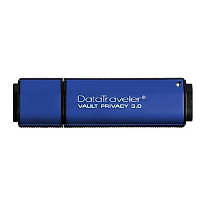 Kingston Digital 8GB Data Traveler AES Encrypted Vault Privacy 256Bit 3.0 USB Flash Drive (DTVP30/8GB)