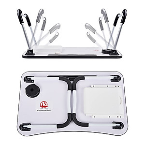 Laptop Bed Desk Table Tray Stand with Cup Holder/Drawer for Bed/Sofa/Couch/Study/Reading/Writing On Low Sitting Floor Large Portable Foldable Lap Desk Bed Trays for Eating and laptops(blackwalnut)