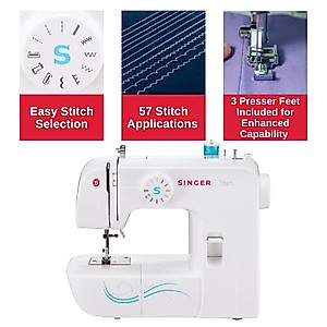 SINGER | Start 1304 Sewing Machine with 6 Built-in Stitches, Free Arm Sewing Machine - Best Sewing Machine for Beginners