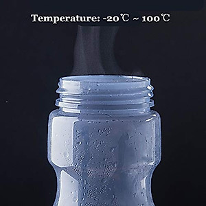 Zsling Squeeze Water Bottles Sports,Insulated - BPA-Free, Bike water Bottle, Running Water Bottle Handheld,Squirt Water Bottle, Breakaway Bottles,for Hiking, Cycling (Clear-24oz)