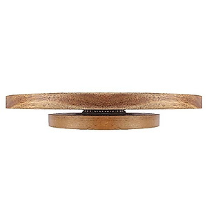 HomeLove Inc. Home Sweet Home Engraved Lazy Susan Wood Turntable for Table, Cabinet and Kitchen, Marketplace, Family Dinning Home Housewarming Christmas Decor Gift