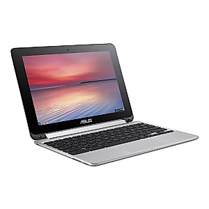 ASUS C100PA-DB01 Chromebook Flip 10.1" Touchscreen Laptop (Quad Core, 2GB, 16GB SSD) - Aluminum Chassis,Silver