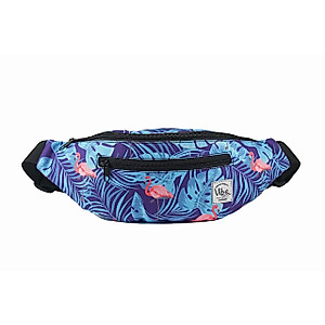 Vibe Festival Gear, proposed title- Vibe Festival Gear Fanny Pack for Men Women - Many Prints - Black Holographic Silver Gold Cute Waist Bag for Festival Rave Hiking Running Cycling