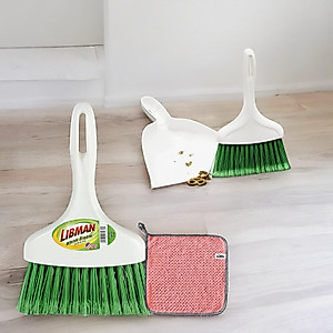 Libman Whisk Broom, 5.3 Oz, Durable Hand Whisk Broom With Bonus Cleaning Towel, Whisk Broom For Home And Office, Ergonomic Handle, Versatile Dry & Wet Use, Compact Design ~[Pack Of 2]