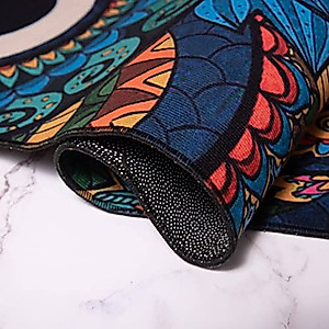 Native American Area Rug and 4 Pcs Non Slip Rug Tape for Floors Tiles Combo, Southwest Area Rugs, Southwest Design Rug, Geometric South West Pattern, c127 Modern Rug Home Décor, 5x8 ft