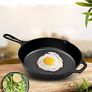 WBDHEHHD Deep Stir Fry Pan,Frying Pan Non-Stick Cast Iron Pan Uncoated Steak Frying Induction Cooker Universal Without Lid
