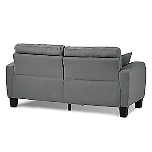 Homelegance Sinclair 72" Fabric Sofa, Gray