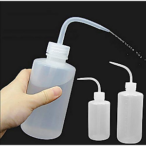 ZYHW 1000ml Lab Bent Tip Plastic Liquid Water Oil Storage Squeeze Bottle