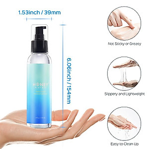 Water Based Personal Lubricant Parabens Free - Clean and Non-Staining, Silky Smooth, Latex Compatible Sex Lube for Men, Women and Couples Safe Pleasure (4 Fl Oz)