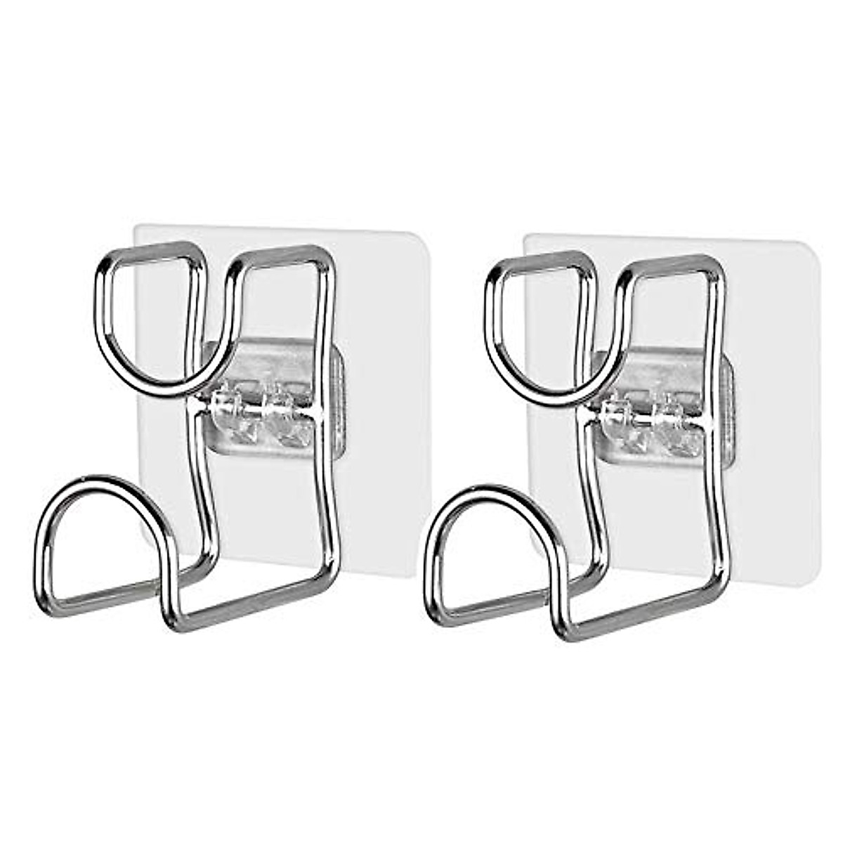ALINNA Adhesive Hooks, Heavy Duty Washbasin Hook Stainless Steel Robe Towel Hook for Hanging Washbasin Bathroom Kitchen(2 Pack)