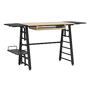 Calico Designs Convertible Art Drawing/Computer Desk for Kids in Ashwood/Graphite 51240
