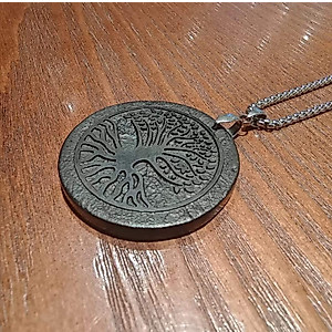 SZFMSWE Shungite Necklace Tree of Life Shungite Stone Pendant
