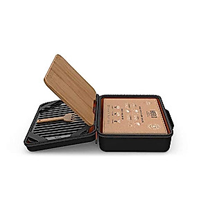 Fire & Flavor Hero Grill System - Ultra-Portable Grill for Camping, Tailgating, and BBQ on the Go - Tabletop Charcoal Grill Set Comes with Spatula, Thermometer, and Cutting Board