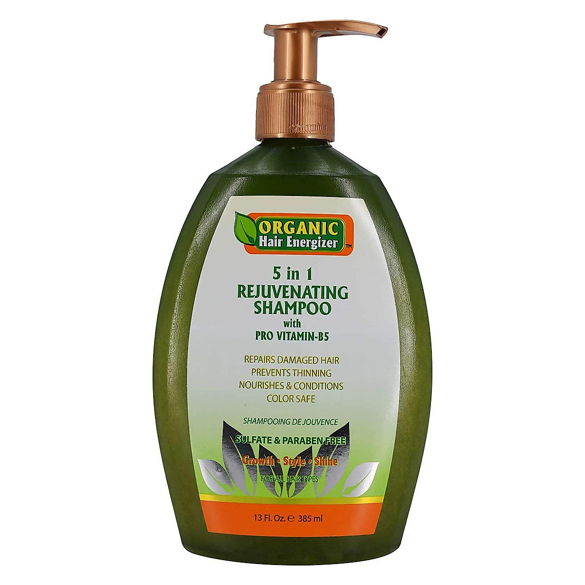 ORGANIC HAIR ENERGIZER 5 In 1 Rejuvenating Shampoo 13 Oz