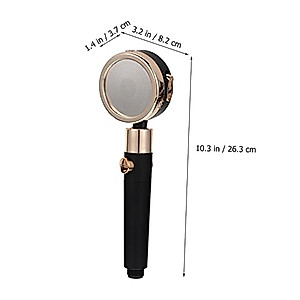 Yardwe 1 Set Pressurized Filter Shower Waterfall Showerhead Suit Hand Shower Shower Sprinkler Head Removable Shower Head Water Saving Shower Head Shower Nozzle Replacement Shower Head Rim
