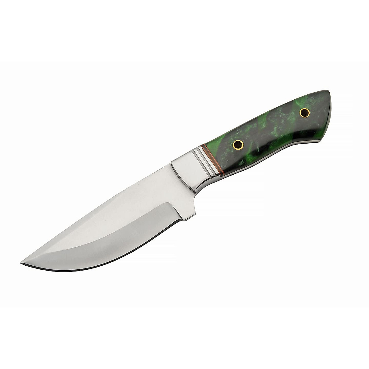 Emerald Wave Green Resin 9" Stainless Steel Hunting Knife
