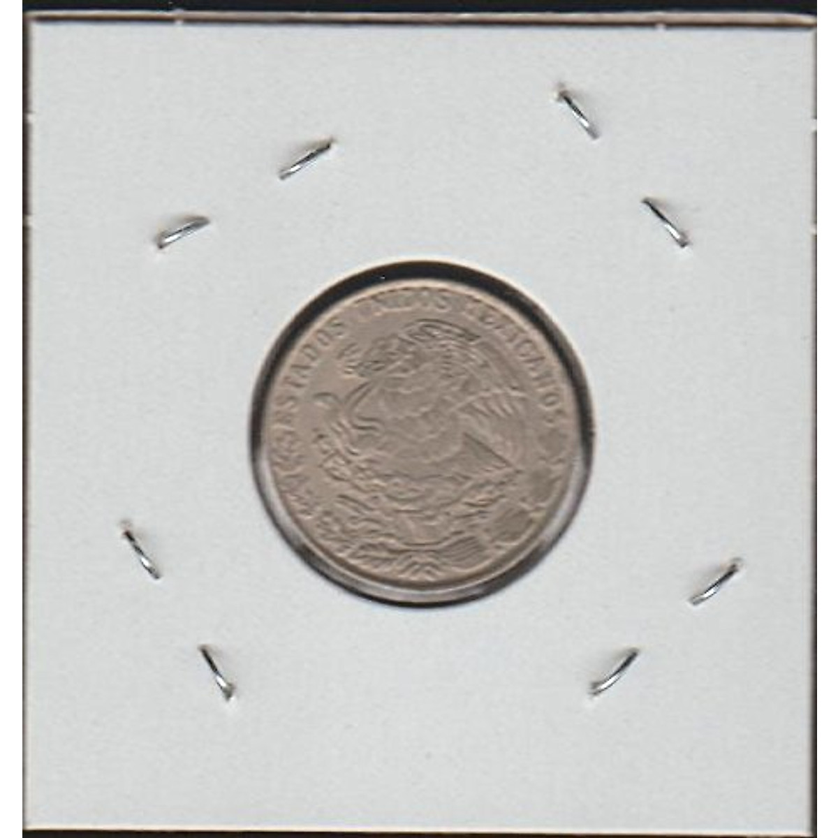 1979 Mexico National Arms, Eagle Left Twenty Cent Piece Choice About Uncirculated