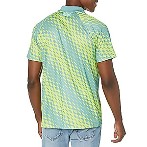 Lacoste Men's Contemporary Collection's Short Sleeve Novak Djokovic Sport Ultra Dry Polo Shirt, Florida/Lima, Large