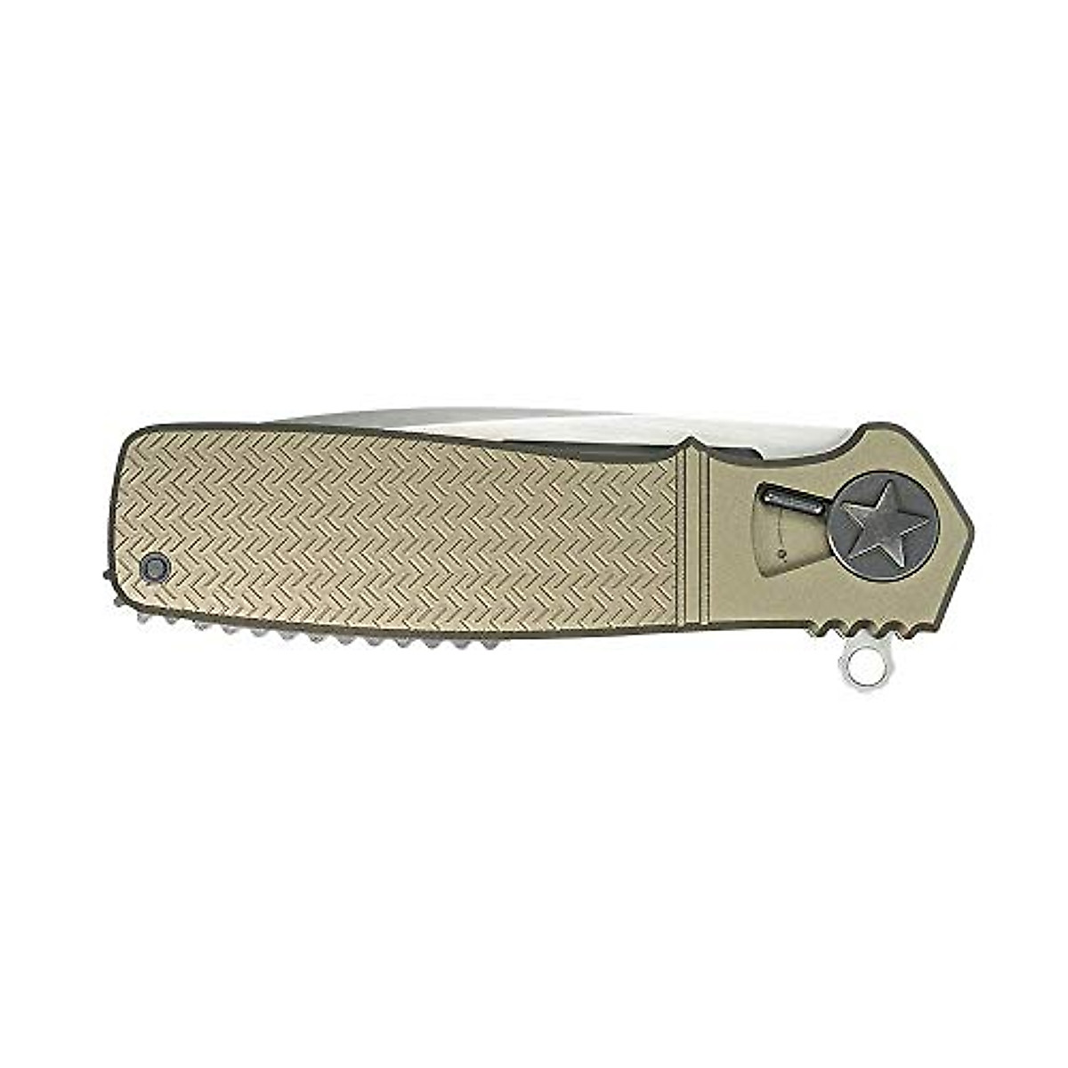 COLUMBIA RIVER KNIFE & TOOL CRKT Homefront Aluminum Folding Pocket Knife: Take Apart Field Strip, Satin Blade, Flipper Open, Liner Lock, Aluminum Handle, Deep Carry Pocket Clip K270GKP