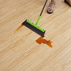 180 ° Magic Broom Sweeper with Long Handle, Multifunctional Silicone Broom Dust Pet Hair Quick Removal, Adjustable Household Cleaning Tool for Bathroom Window Floor