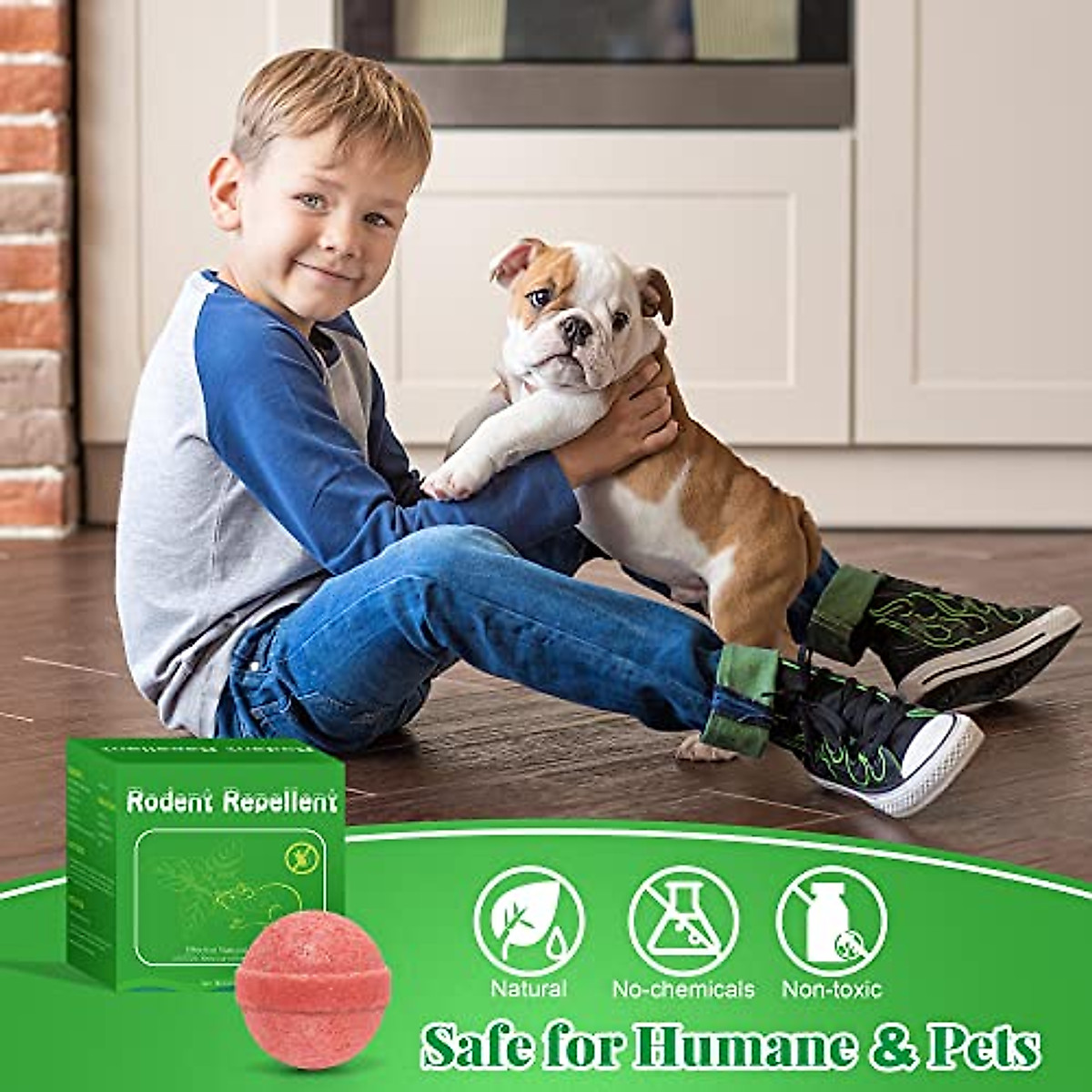 12 Pcs Natural Mouse Repellent Peppermint Oil to Repel Mice and Rats, Rodent Repeller for Car Engines Home Kitchen Indoor Outdoor,Keep Moles & Voles Out of Your Lawn and Garden, Pet Safe