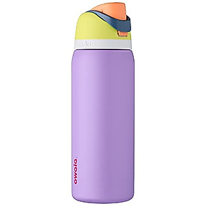 Owala Insulated Stainless Steel Water Bottle with Straw for Sports and Travel, 40-Ounce, Grayt & FreeSip Insulated Stainless Steel Water Bottle with Straw for Sports and Travel, Retro Boardwalk