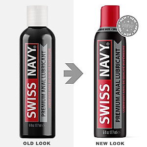 Swiss Navy Premium Silicone Based 6 Ounce Personal Lubricant & Anal Lubricant Gel Latex-Safe Long Lasting Personal Lubrication Lube for Men Woman Couples, Works Underwater Paraben & Glycerin Free