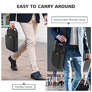 NIDOO Laptop Shoulder Bag for 13" 13.6" Macbook Air M3 M2/ MacBook Pro / 12.9" 13" iPad Pro M4/ iPad Air M2 Tablet / 13 inch Surface Pro 10 9 8, Vertical Laptop Sleeve Handbag for 13.4" XPS 13 Samsung