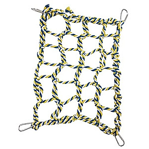MagiDeal Bird Toys Hamster Hammock Rope Parrot Hammock Climbing Toy Climbing Toys Cage Toys Ladder Climbing Net for Parakeet Pet Parrot