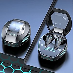 2022 New Wireless Earbuds Bluetooth Earbuds Control with Charging Case, Noise Cancelling,HiFi Sound,Digital Led Light Ipx5 Waterproof Earphones in-Ear for Sports and Gym