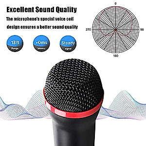 TPFOON 4M 13FT Wired USB Microphone for Rock Band, Guitar Hero, Let's Sing - Compatible with Sony PS2, PS3, PS4, PS5, Nintendo Switch, Wii, Wii U, Microsoft Xbox 360, Xbox One and PC