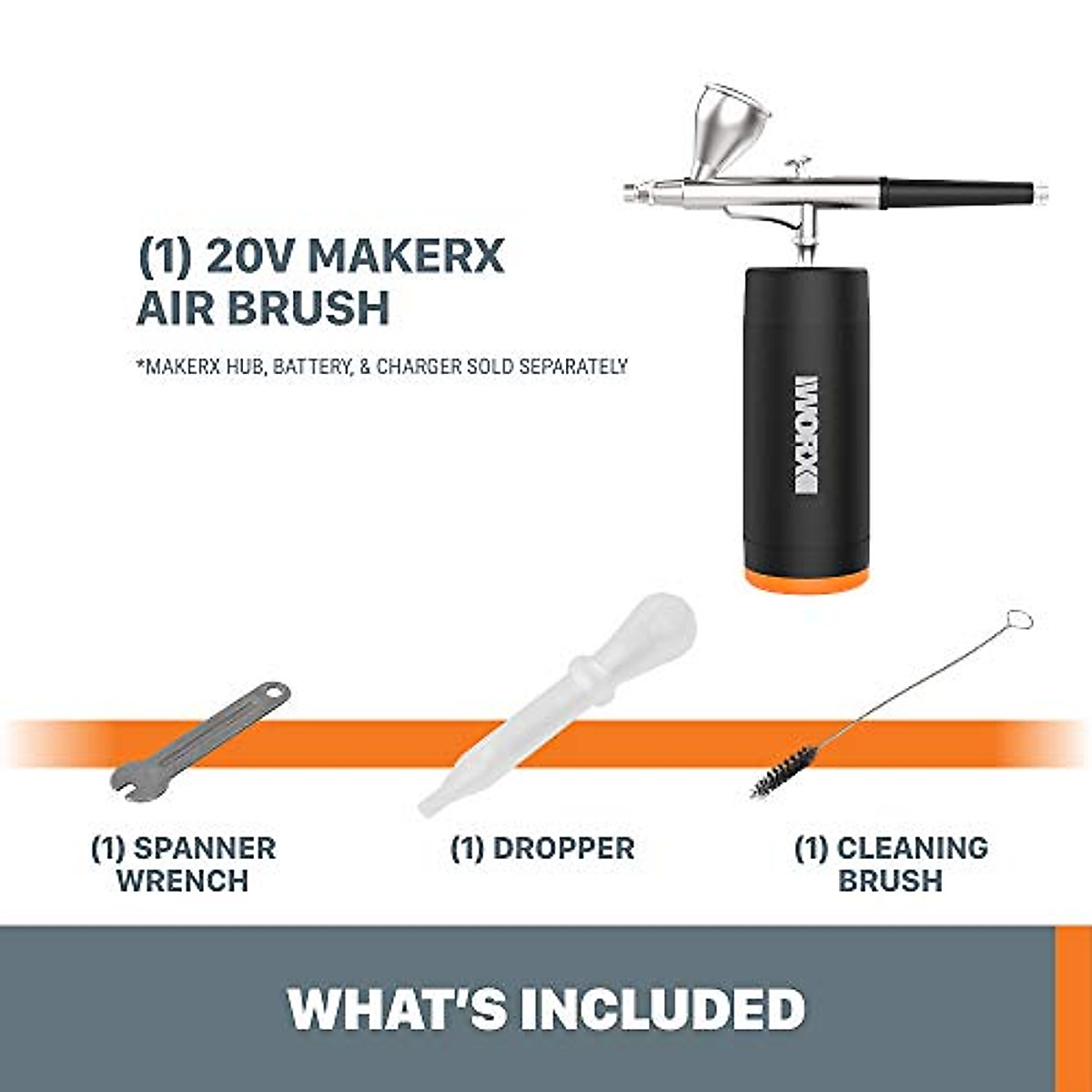 Worx MAKERX WX742L.9 20V Air Brush (Tool Only)