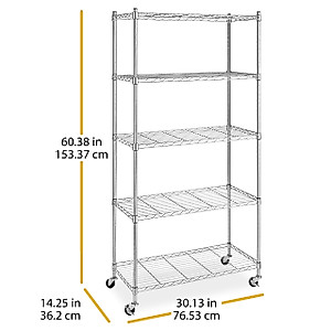 Whitmor 6056-3528 Cart, Chrome