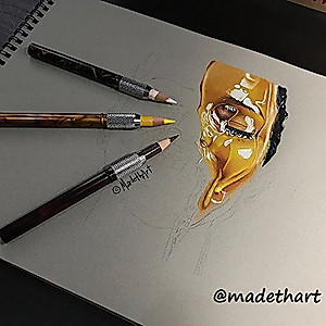 Art-n-Fly Pencil Extenders Set of 5 Pencil Lengthener for Color Pencils