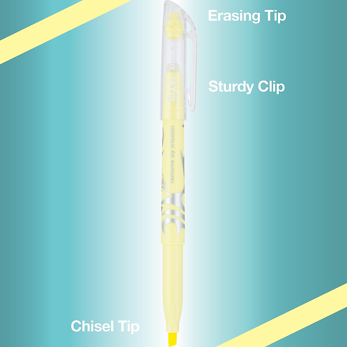 PILOT FriXion Light Pastel Collection Erasable Highlighters, Chisel Tip, Assorted Color Inks, 5-Pack (46543)