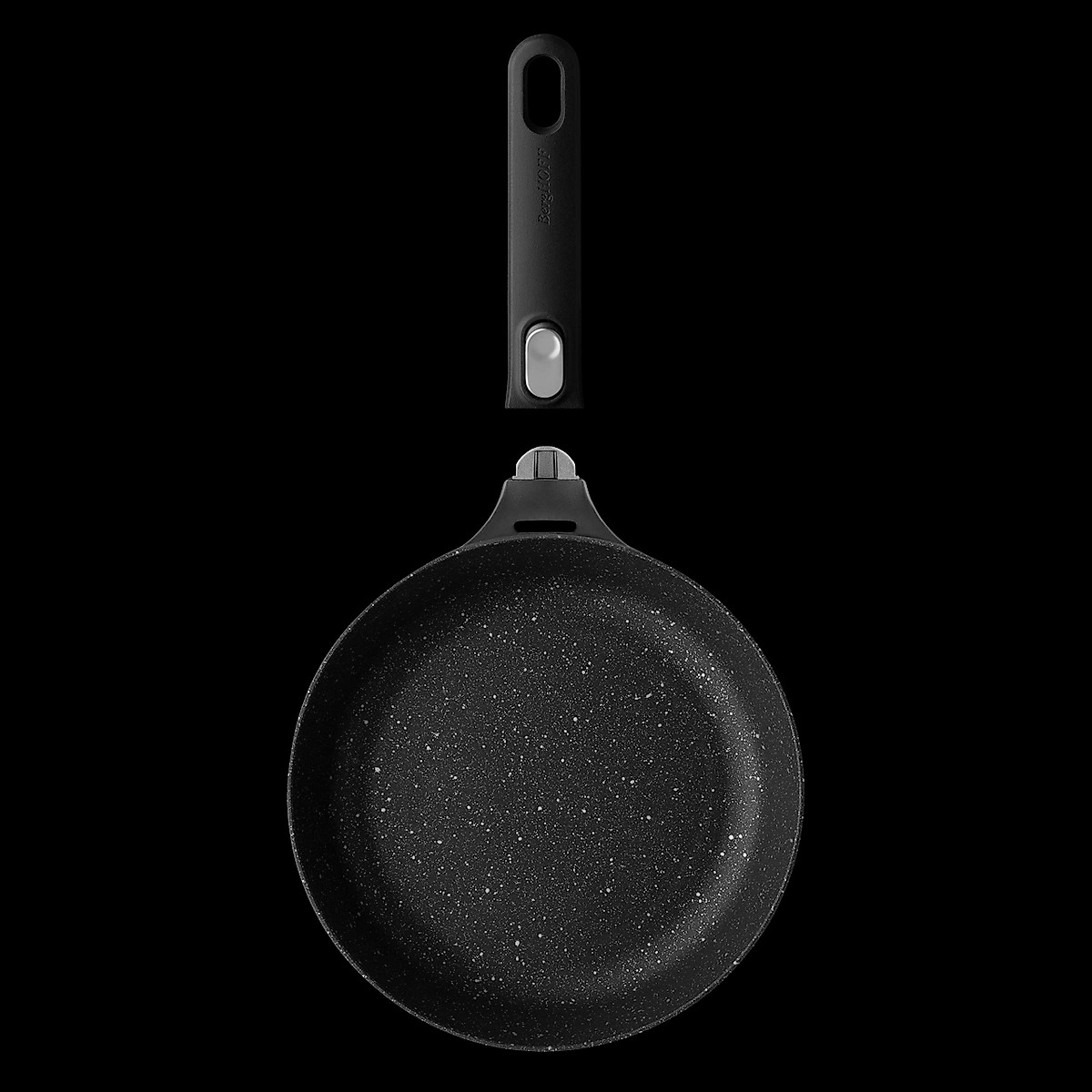 Berghoff GEM Non-Stick Cast Aluminum Frying Pan 10" 1.8 qt. Stay-Cool Detachable Handle Ferno-Green PFOA-Free Induction Cooktop Fast Heating Oven Safe
