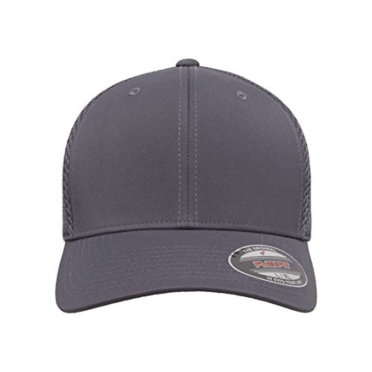 Flexfit Unisex Ultrafibre Airmesh Fitted Trucker Hat, Dark Grey, Large-X-Large
