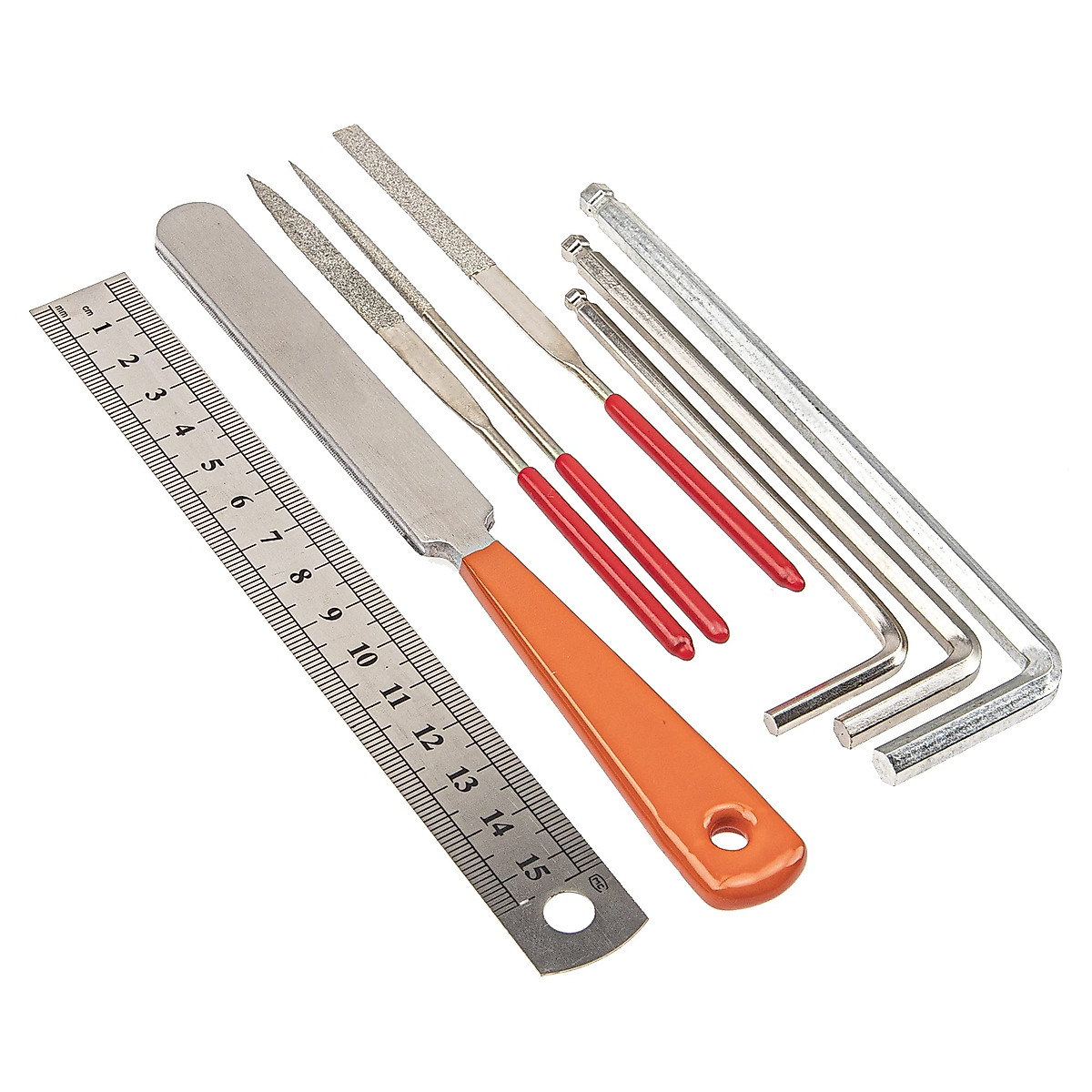 20Pcs Yootones Guitar Tool Kit Repairing Maintenance Tools with String Organizer Guitar Winder String Cutter String Action Ruler Gauge