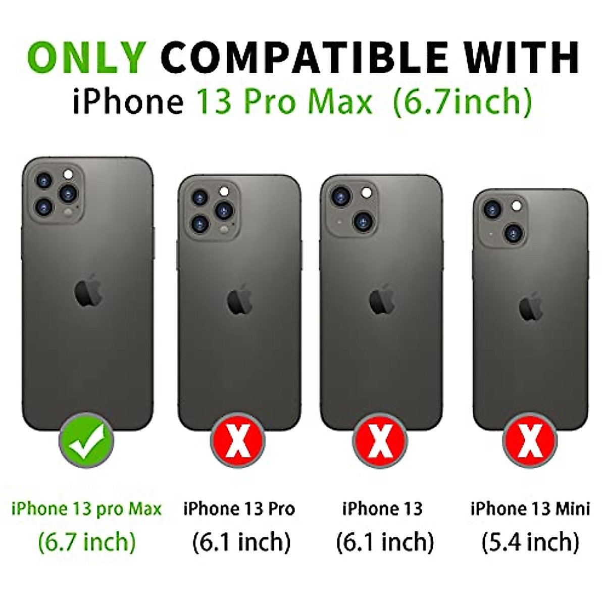 FYY Compatible with iPhone 13 Pro Max Case, [Kickstand Feature] Luxury PU Leather Wallet Case Flip Folio Cover with [Card Slots] and [Note Pockets] Case for iPhone 13 Pro Max 5G 6.7" Rose Gold