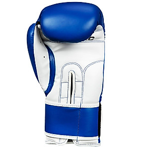 Title Classic Pro Style Training Gloves 3.0, Blue/White, 16 oz