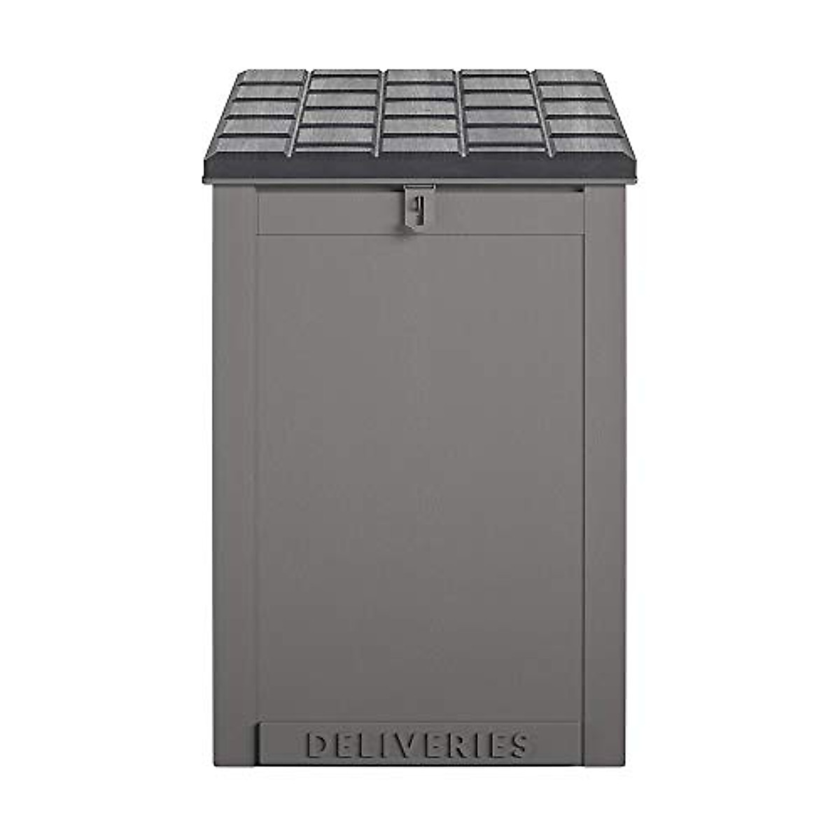 CoscoProducts COSCO 88333BGY1E BoxGuard Large Lockable Package Delivery and Storage Box, 6.3 cubic feet, Black/Grey