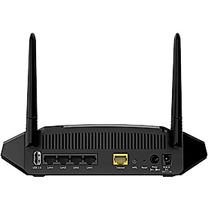 NETGEAR AC1600 Dual Band Gigabit WiFi Router (R6260), Black