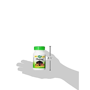 Nature's Way Activated Charcoal, Binds Unwanted Materials and Gas*, 560mg per Serving, 100 Capsules