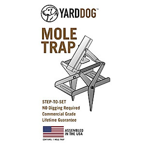 YARDDOG Mole Trap Step to Set Commercial Grade