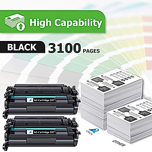 Aztech Compatible Toner Cartridge Replacement for Canon 057 057H Toner Cartridge ImageCLASS MF445dw MF448dw MF449dw LBP226dw LBP227dw Printer (Black, 2-Pack)