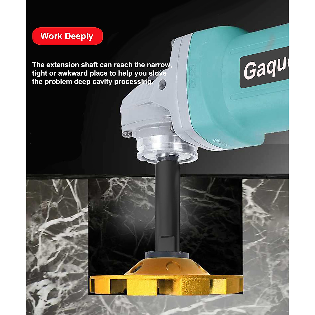 5/8"-11 Angle Grinder Extension Shaft Set Airway Buff Extender Kit 3 Packs Connecting Rod for Car Polisher and Angle Grinder 3inch, 3.9inch, 5.5inch