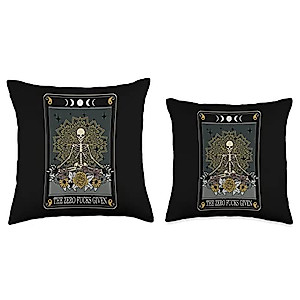 Funny Tarot Card Throw Pillow