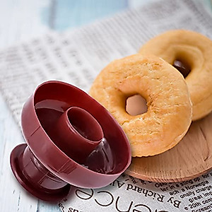 'N/A'' 4 Pack Donut Maker Cutter, Creative Reusable Non-stick Doughnut Molds, Fondant Cake Bread Dessert Bakery Mould, Biscuit Stamp Mould, Home Kitchen DIY Baking Tool